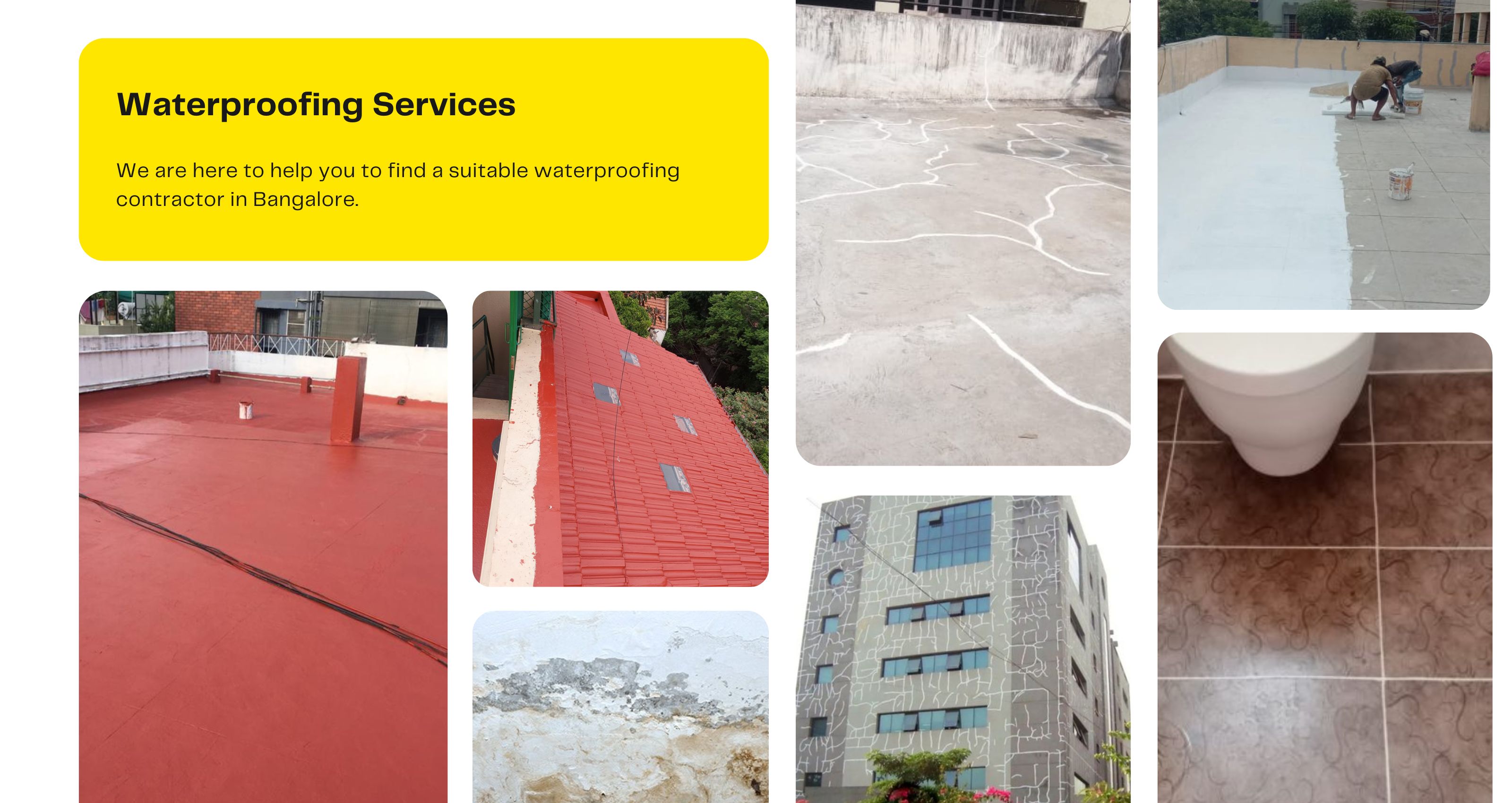 Professional Waterproofing Contractors In Bangalore Call Us 98450 27027